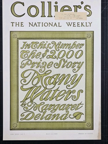1905 Collier's magazine cover-only by Will Bradley. Prize winning story ...