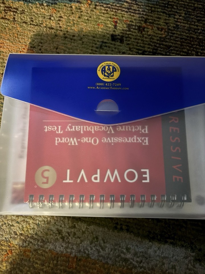 Receptive And Expressive One Word Picture Vocabulary Test Kits 5 | eBay UK