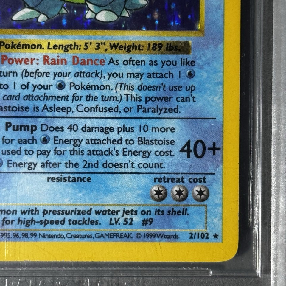 Charizard #4 Blastoise #2 Shadowless Base Set Holo WOTC Pokemon Cards ...