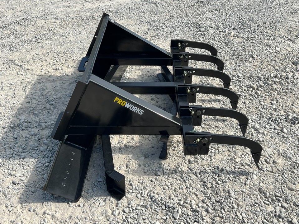 72″ Land Plane Leveling Grading Ripper Attachment Fits Skid Steer Quick ...