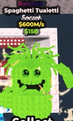 🤩🌈rainbow spaghetti tualetti 600 M/S Rare Secret Brain Rot 🧠 | eBay