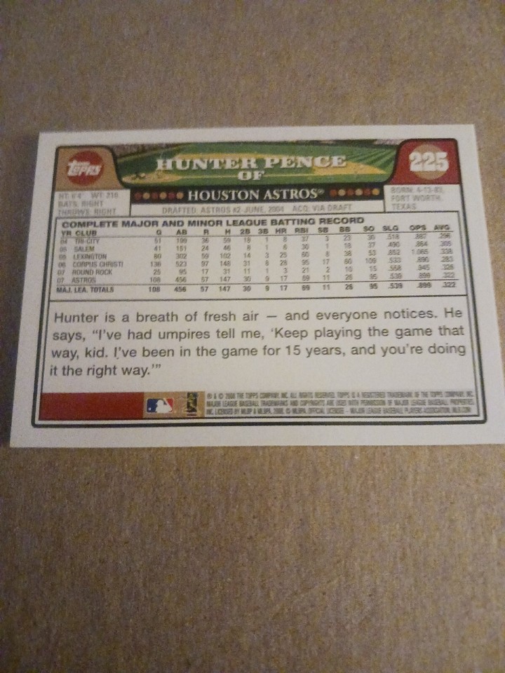 Hunter Pence Baseball Card | eBay