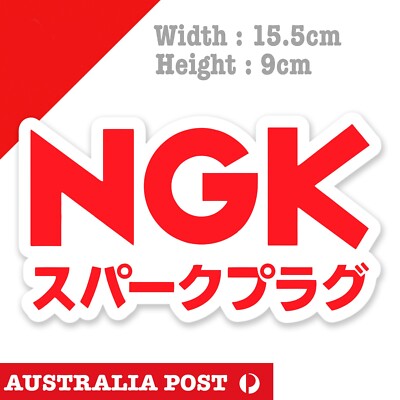 NGK Japan Performance Spark Plugs Logo Sticker | eBay Australia