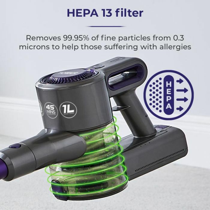 Tower T513002 VL50 Pro Performance Pet 22.2V Cordless 3-IN-1 Vacuum ...