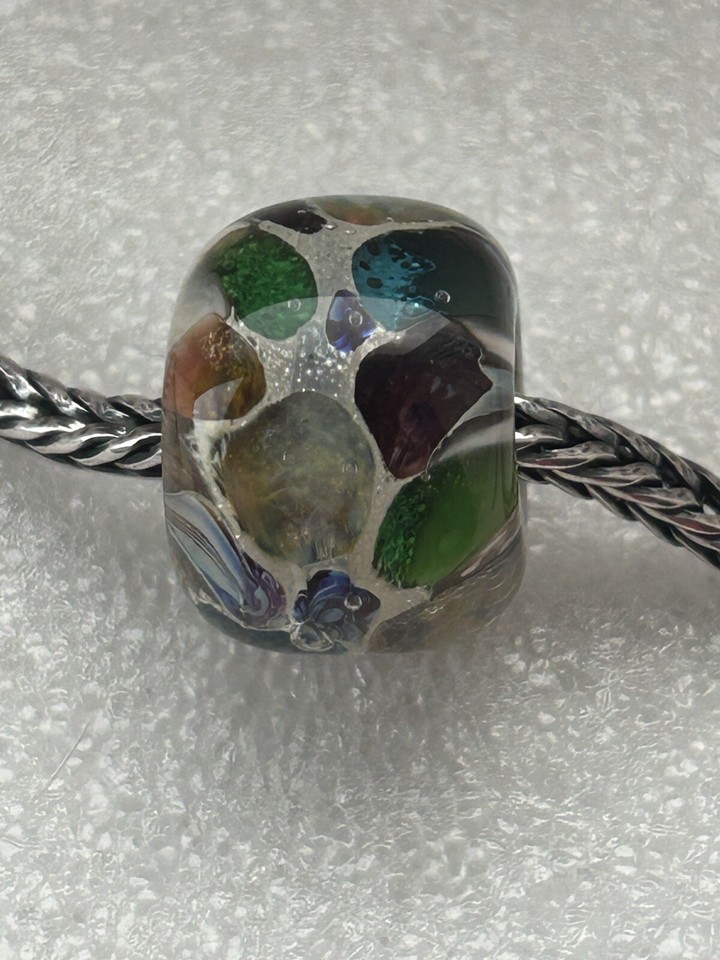 RACHEL BANJO BEADS Lampwork Bead.Trollbeads bracelet not included. 17mm ...