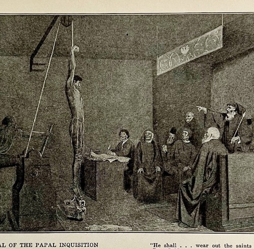 1935 The Tribunal of the Papal Inquisition Religious Art Print DWN10D ...