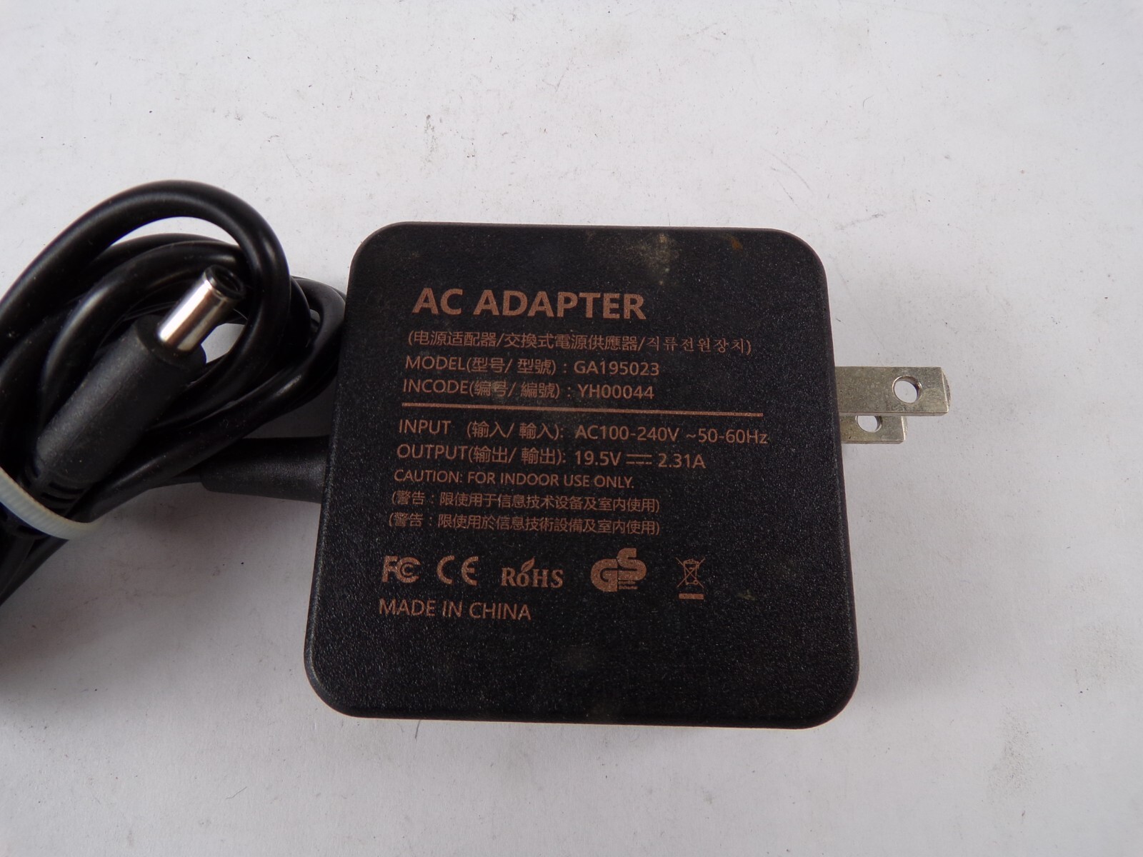 Genuine AC Adapter GA195023 Output 19.5 V 2.31 A Power Supply Adapter ...
