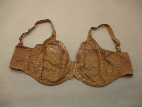 36M Elomi Womens Brown Lace Unlined Underwire Back Close Wide Strap ...
