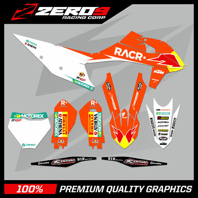 KTM MOTOCROSS GRAPHICS KIT MX DECALS : SX SXF EXC 50 65 85 125 250 450 ...