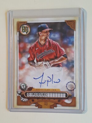2022 TOPPS GYPSY QUEEN ZACH PLESAC ON CARD AUTOGRAPH-GUARDIANS PITCHER ...