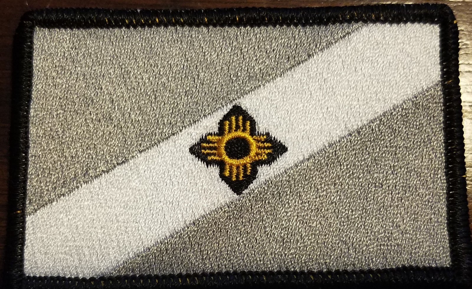 MADISON WISCONSIN Flag Iron-On Patch Tactical Morale Gray Emblem Black ...