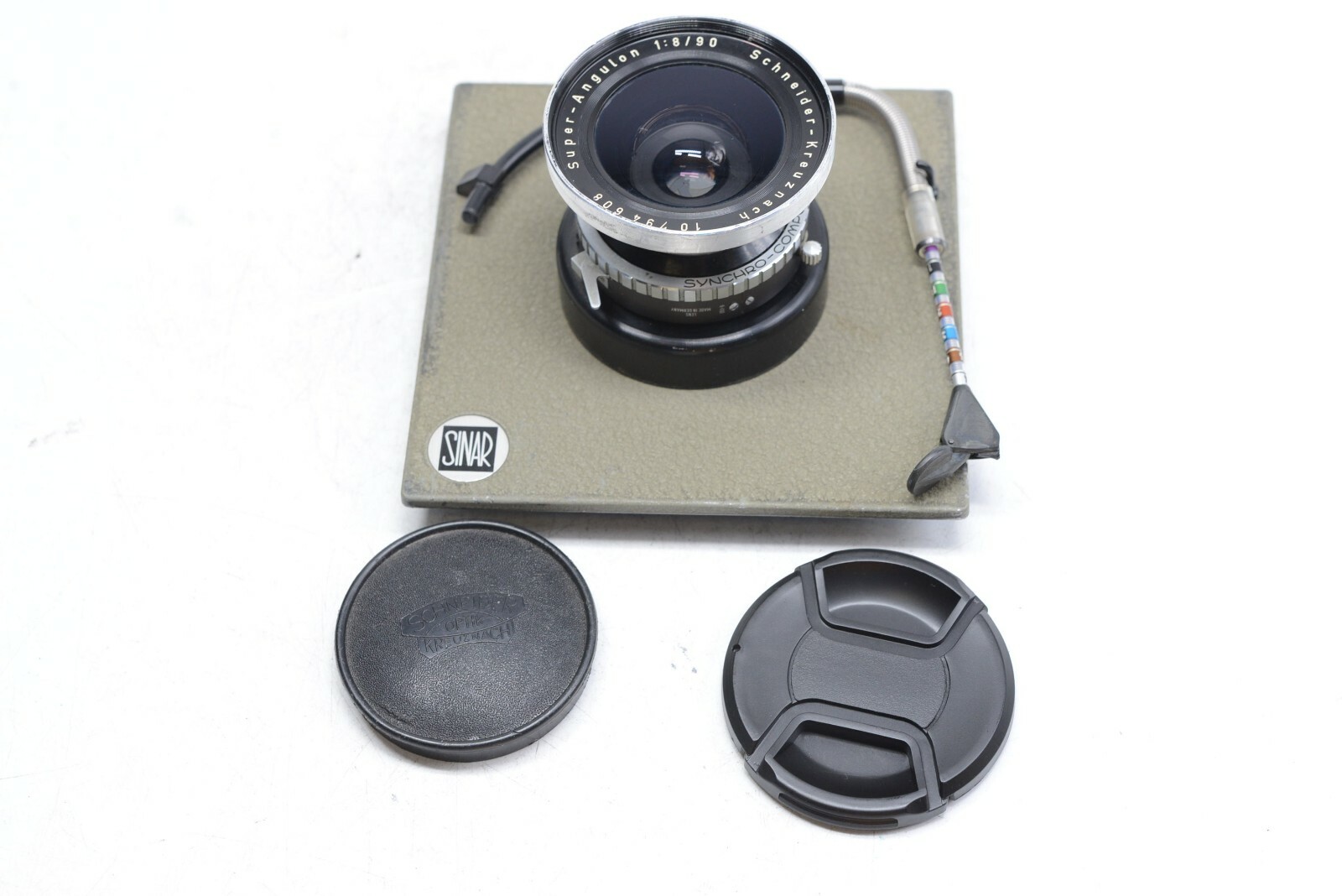 Schneider-Kreuznach Super-Angulon 90mm F/8 Compur Synchro w/Sinar Board ...