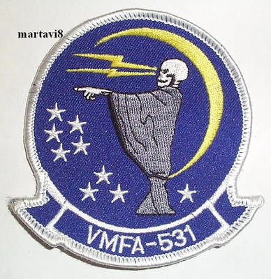 US.Marines `VMFA-531 - GREY GHOSTS` Squadron Cloth Badge / Patch (S12 ...