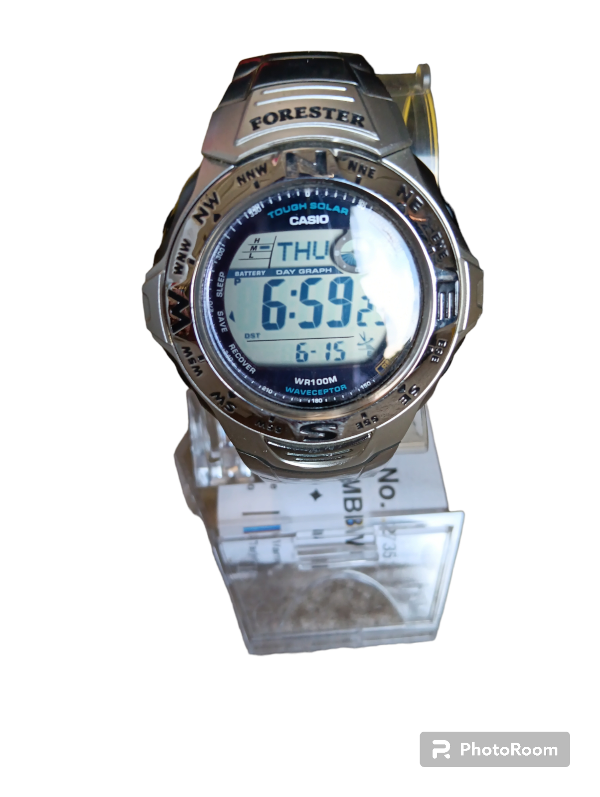 Casio Forester Solar Sunrise Sunset Time Zone 5 Alarm Battery Replace ...