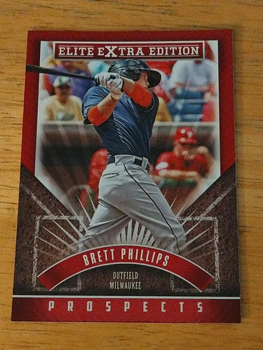 2015 Panini Elite Extra Edition #160 Brett Phillips rookie RC Tampa Bay ...