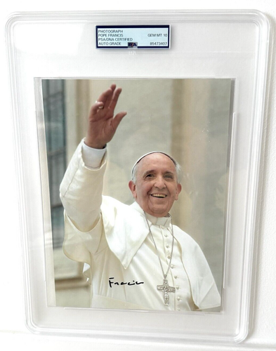 Pope Francis Autographed Photo PSA/DNA GEM MINT 10 W/ Exact Photo Proof ...