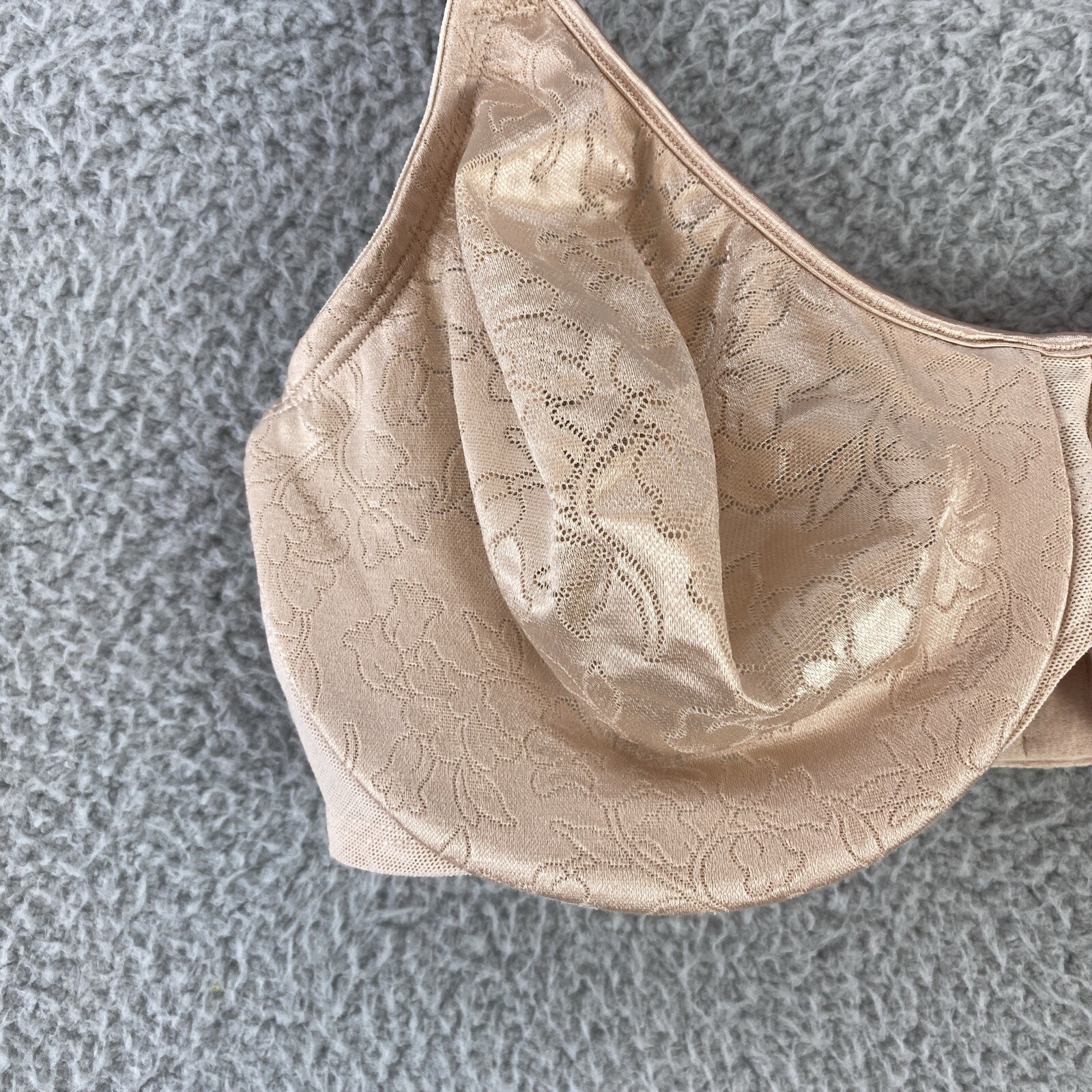 Bali Bra Size 38DD Unpadded Sheer Layer Beige 3322 Underwire | eBay