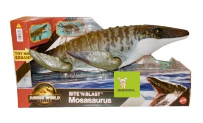 Jurassic World Rebirth 27" BITE 'N BLAST Mosasaurus Dinosaur Mini ...
