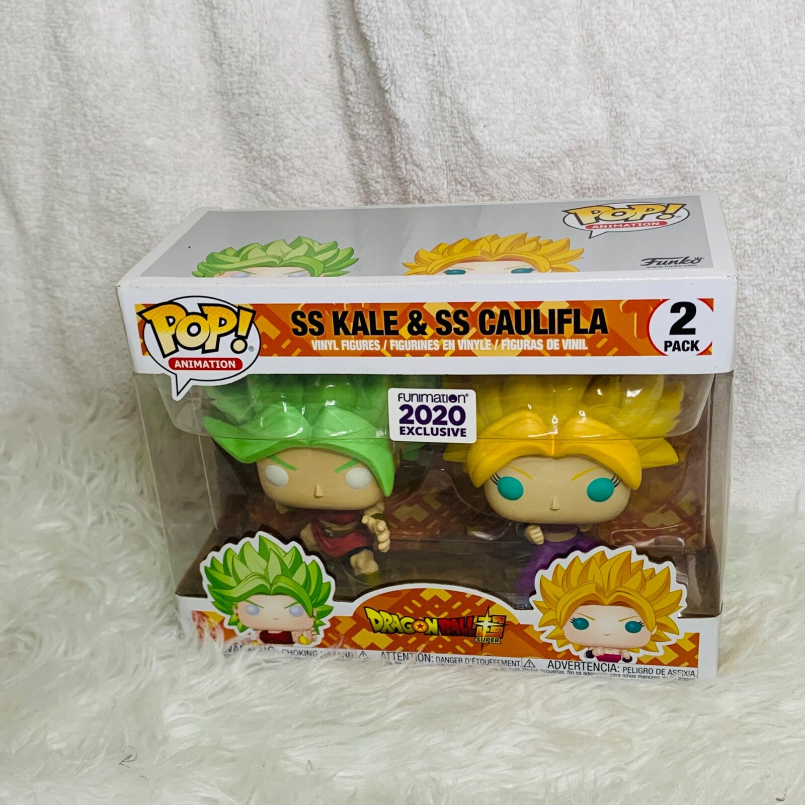 Funko Pop Dragon Ball Z SS Kale and SS Caulifla 2 Pack 2020 Funimation ...