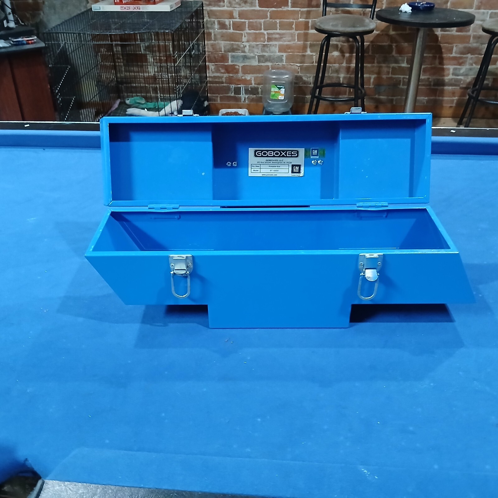 Vintage Chevrolet Bowtie Goboxes Metal Toolbox | eBay