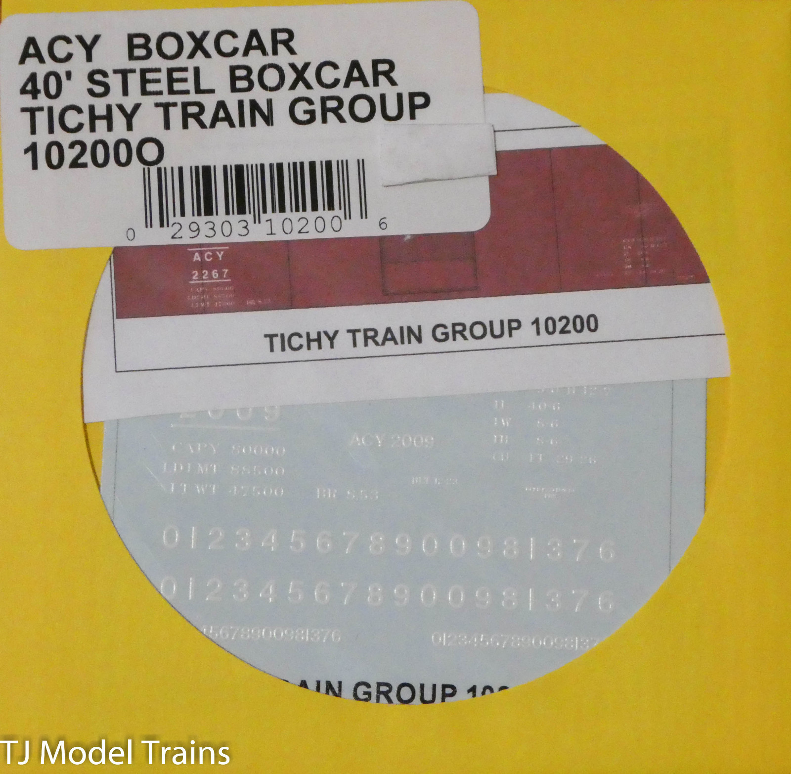 Tichy Train Group O #10200O ACY 40' Steel Boxcar (Decal) | eBay