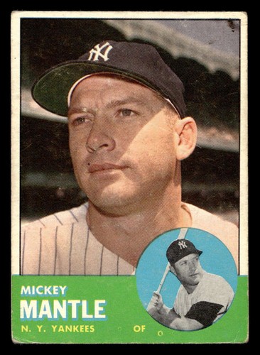 1963 Topps #200 Mickey Mantle Very Good Yankees | eBay