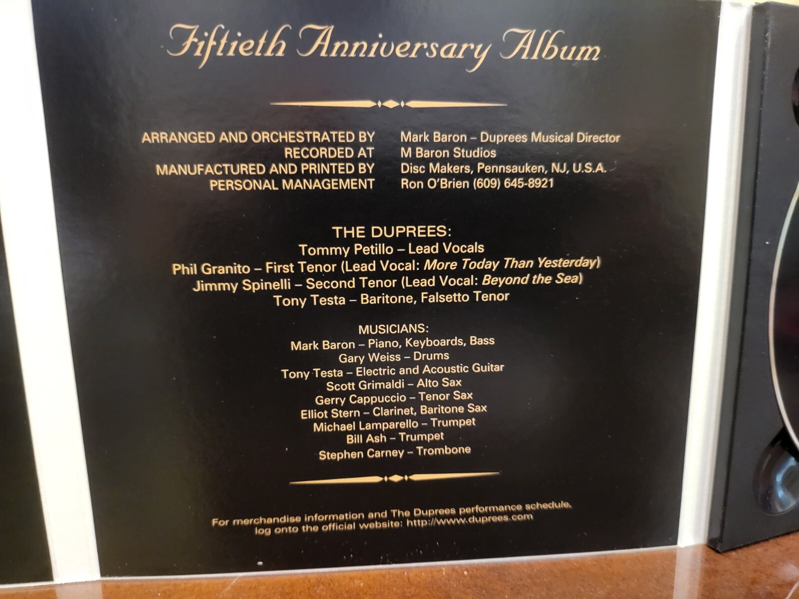 The Duprees-50th Anniversary Album | eBay