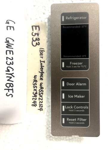 User Interface WR55X22124, WR55X39248 for GE Model GWE23GYNBFS Refrigerator E533 | eBay