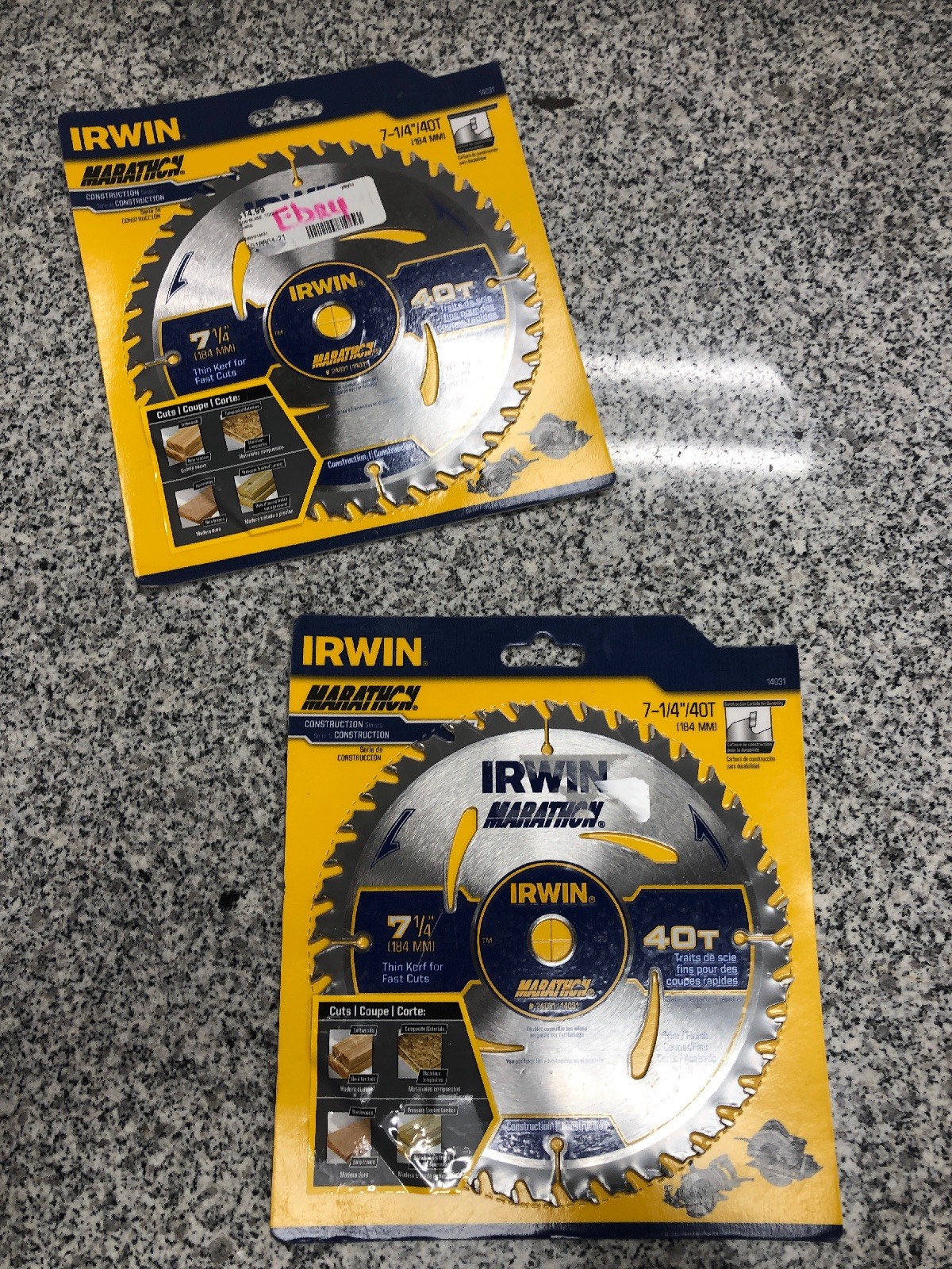 Irwin 24031/14031 7-1/4” 40T Saw Blade a-x | eBay