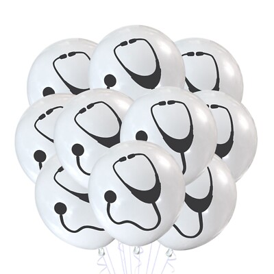 6 Count Stethoscope Balloons 12" Medical Nurse Doctor Birthday Med ...