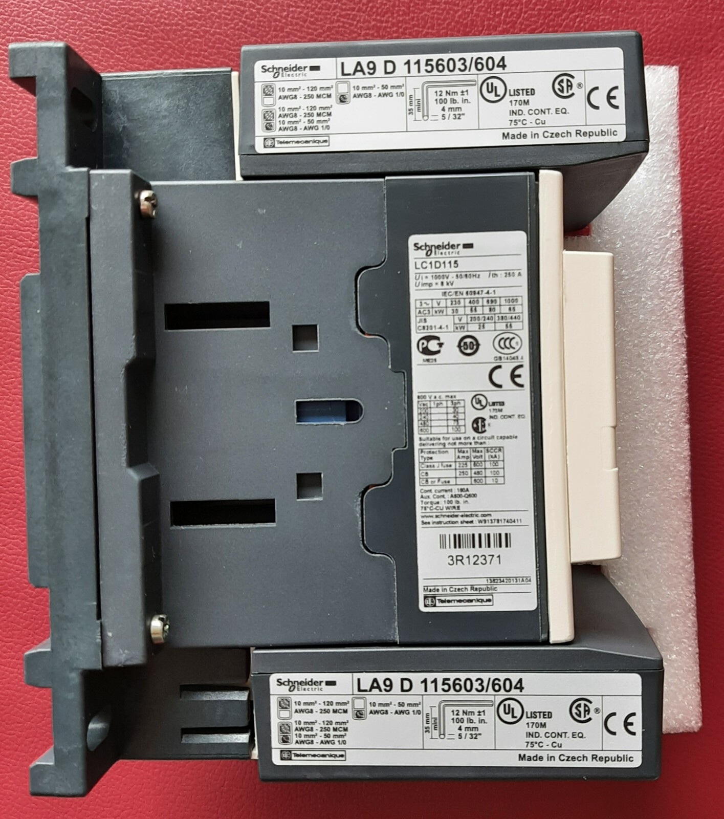 SCHNEIDER ELECTRIC Leistungsschütz 55 kW LC1D115P7 LC1 D115 P7 Tesys ...