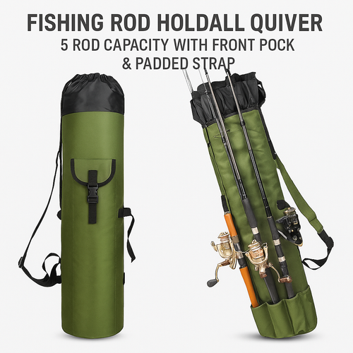 Slider Quiver Carp Specimen Fishing Rod Holdall Bag For all Rod Sizes ...