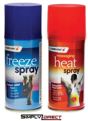 Masterplast Heat / Freeze Spray Injury Deep Muscular Fast Pains Relief ...