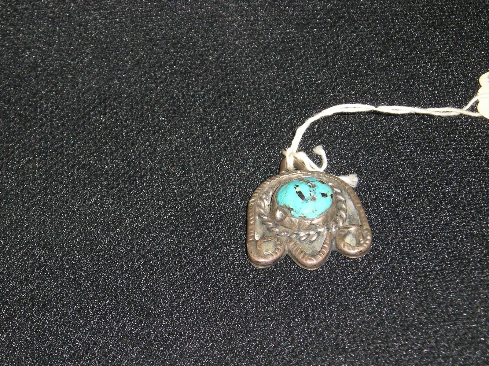 JR-62 - Sterling Silver pentent w/Turquoise stone 12mm round | eBay