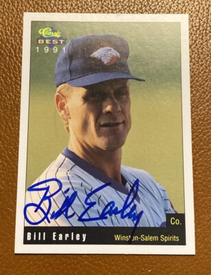 1991 Winston-Salem Spirits Classic Best #21 Bill Earley Signed ...