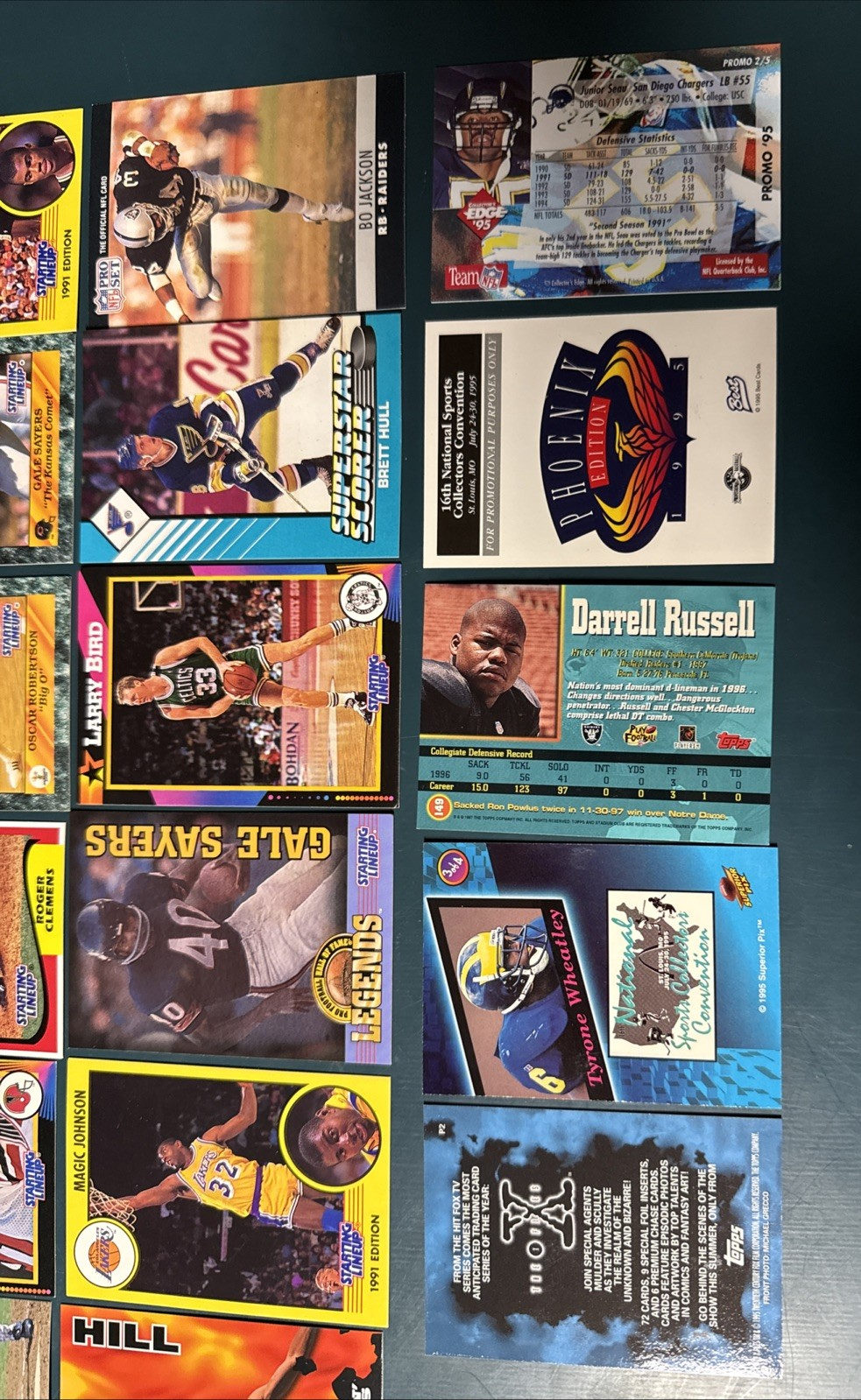 Starting Lineup Trading Card Lot Of 29 Cards/5 Posters Griffey Sanders ...