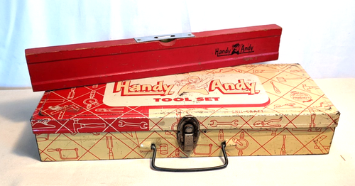 Vintage Skil-Craft Handy Andy Metal Tool Set Box 620-R200 and Red ...