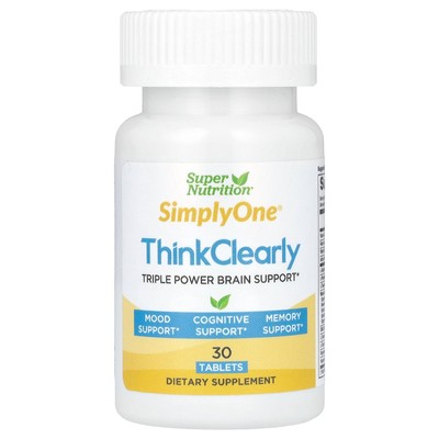 Super Nutrition SimplyOne Think Clearly 30 Tablets Dairy-Free, Gluten ...