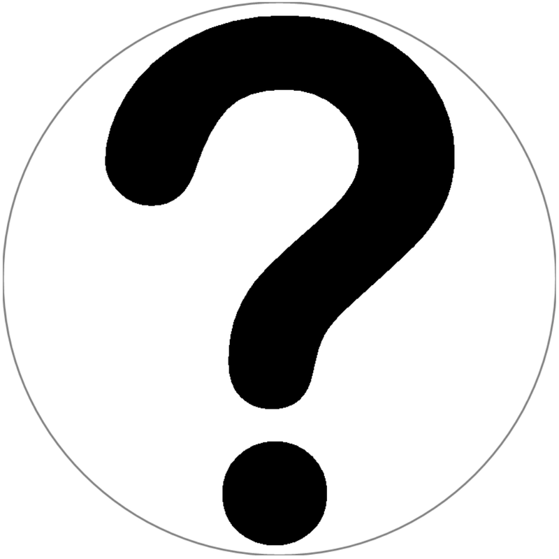 Question Mark - 25 Pack Circle Stickers Decals 3" x 3" | eBay