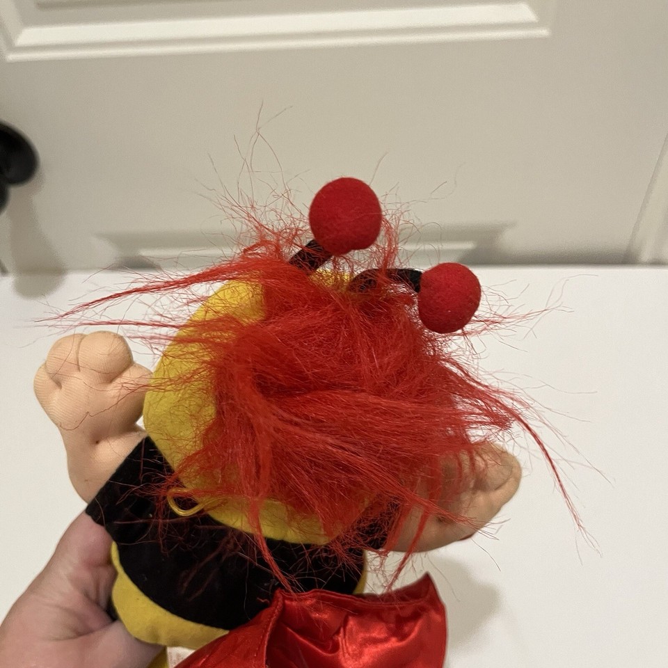 Troll Doll 12" Russ Plush Softbody Bumble Bee, Bee My Honey Red Hair | eBay