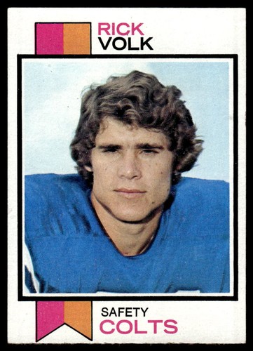 1973 Topps Rick Volk #105 Baltimore Colts Football Card | eBay