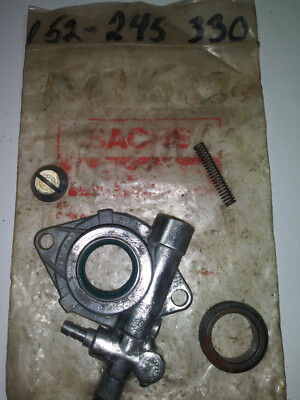 RARE! SACHS CHAINSAW, MODEL 166, OIL PUMP ASSEMBLY, PART NUMBER 152 245 ...