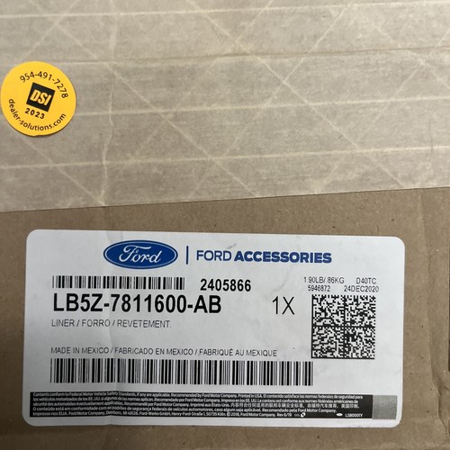 OEM 2020-2023 Ford Explorer Black Cargo Load Area Weather Protector ...