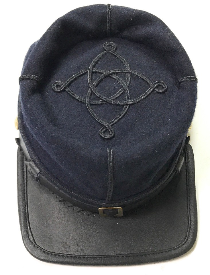 CIVIL WAR US UNION INFANTRY LIEUTENANT OFFICER WOOL KEPI FORAGE CAP HAT ...