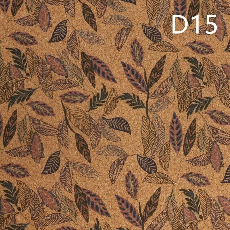 1M Natural Cork Leather Fabric Wood Grain Cloth for Bag Shoes Crafts ...