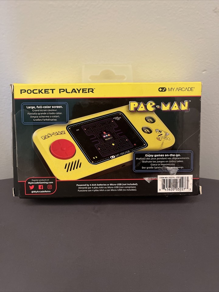 MyArcade (DRMDGUNL3227) Pac-Man Pocket Player Handheld Game Console 3 ...