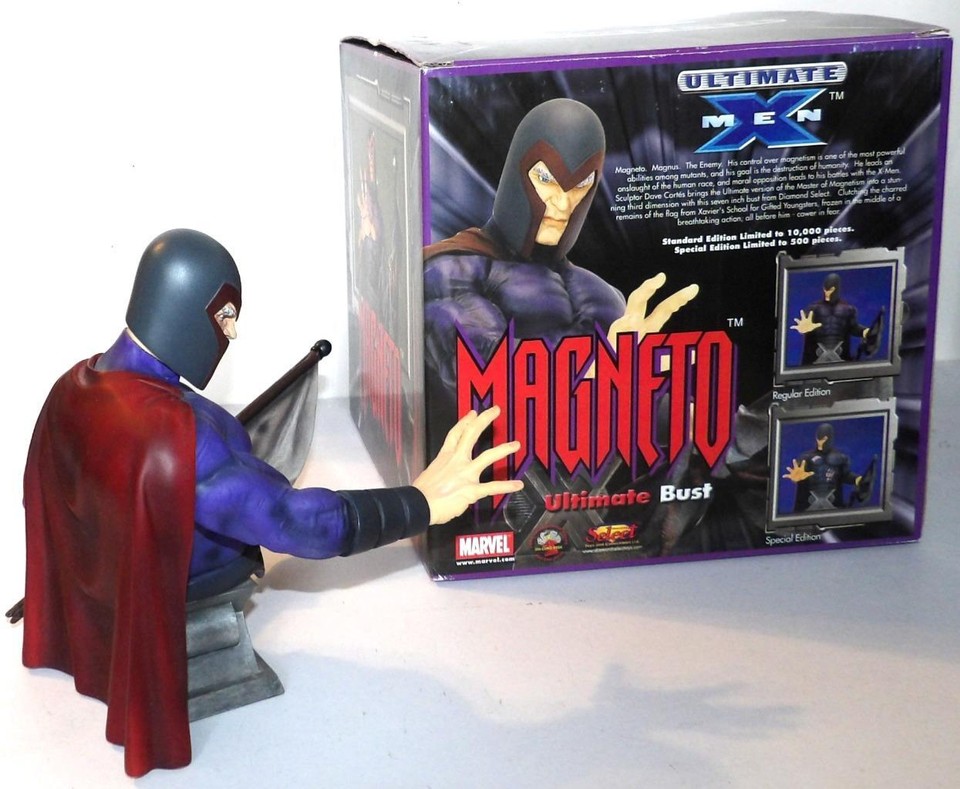 Diamond Select MAGNETO BUST FIGURINE Marvel Comic Character Ultimate X ...