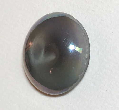 Vintage Gray Moonglow Half Ball Button with AB Luster - HTF Color | eBay