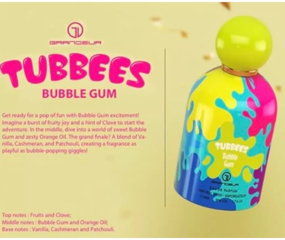 Tubbees Bubble Gum Eau De Parfum for Kids and Women Top Seller 1.7Oz by ...