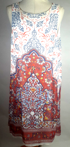 Max Edition Dress Floral Geometric Shift Size XL | eBay